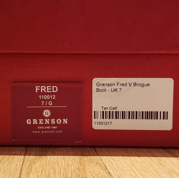 Grenson | Shoes | Grenson Fred V Brogue Boot Tan Calf | Poshmark